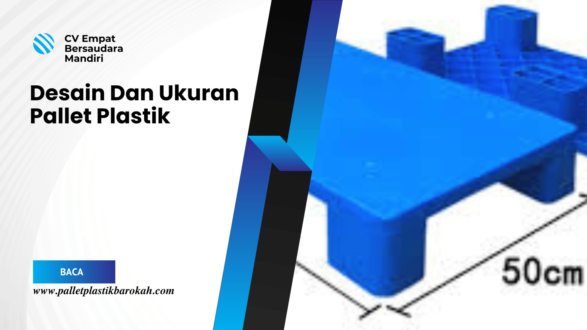 Desain Dan Ukuran Pallet Plastik - CV Empat Bersaudara Mandiri